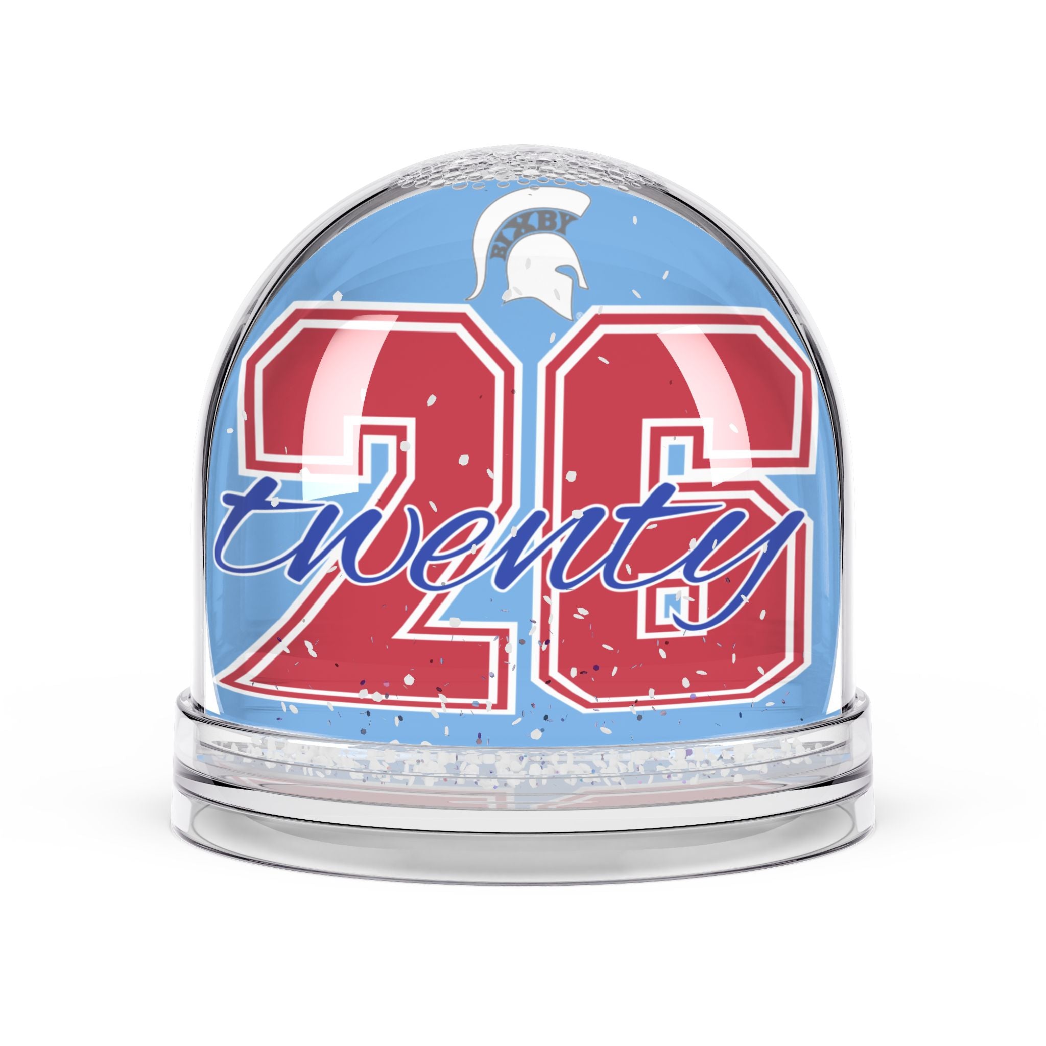 Spartan Senior Class 2026 Graduation Snow Globe – Bixby Merch